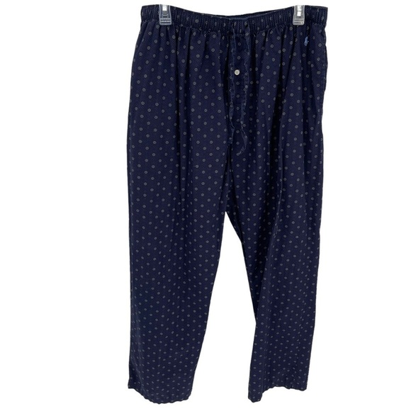 Polo Ralph Lauren | Pants | Polo Ralph Lauren Mens L Pajama Pants W Drawstring Blue Polka Dot ...